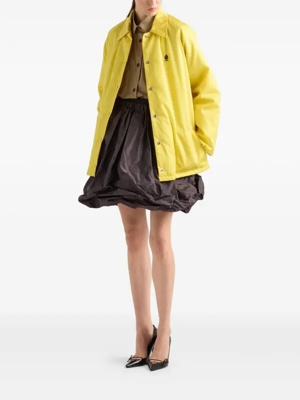 Prada Technical Taffeta Midi Skirt