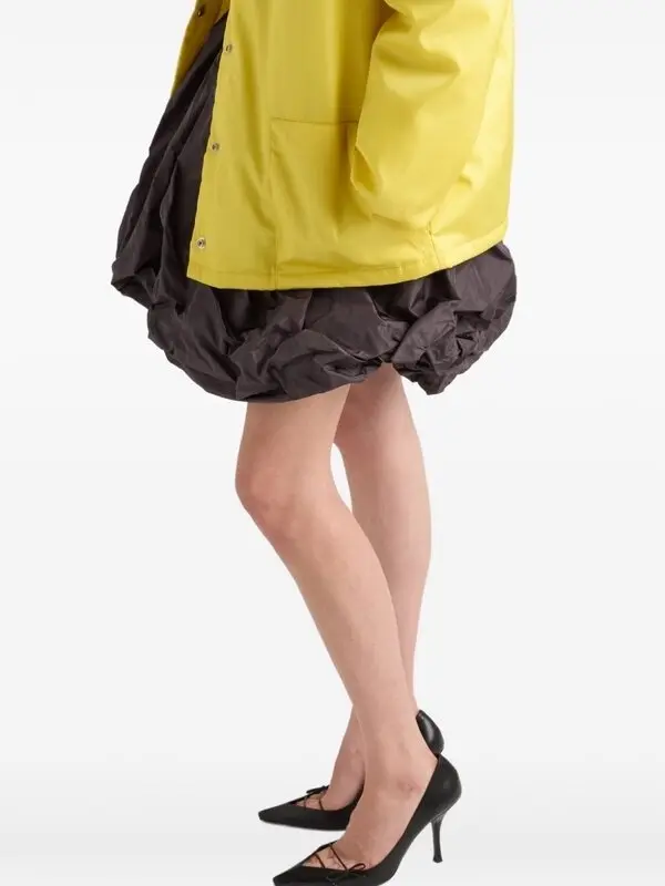 Prada Technical Taffeta Midi Skirt