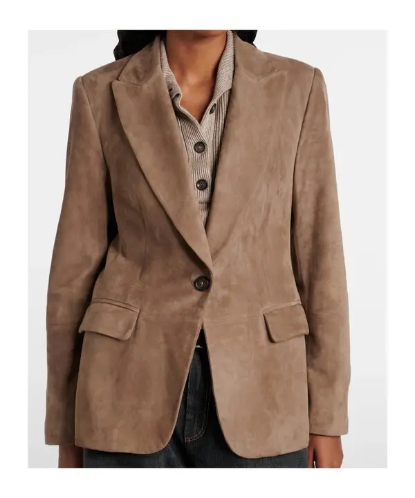 Brunello Cucinelli Suede Blazer