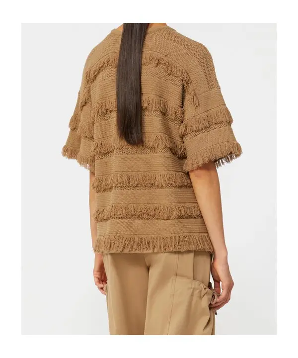 Max Mara Fringe Detail T-shirt
