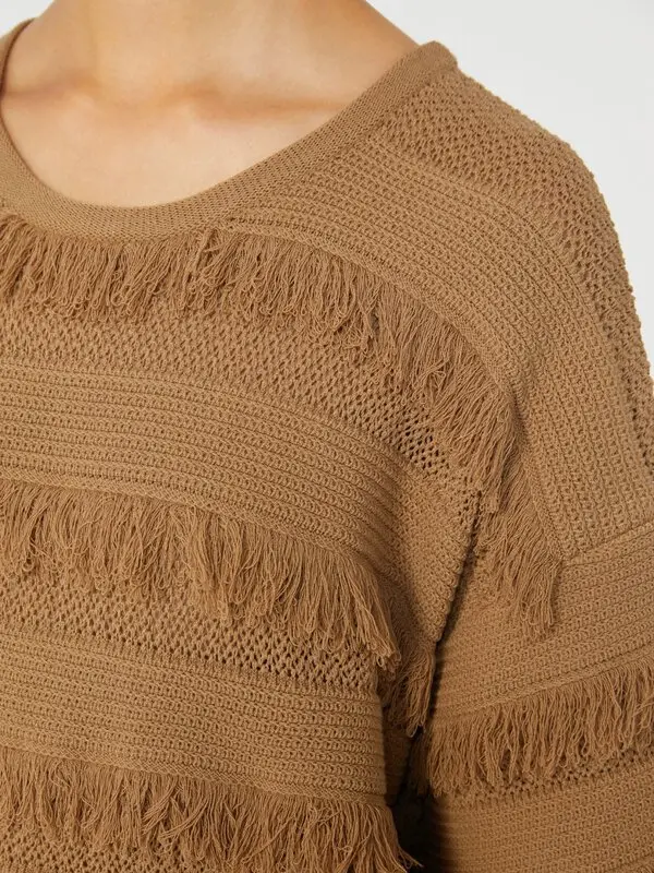 Max Mara Fringe Detail T-shirt