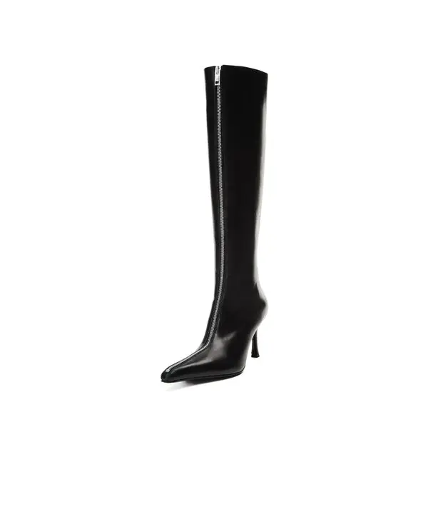 Alexander Wang Vera Knee-high Zip Stiletto Boots - Black