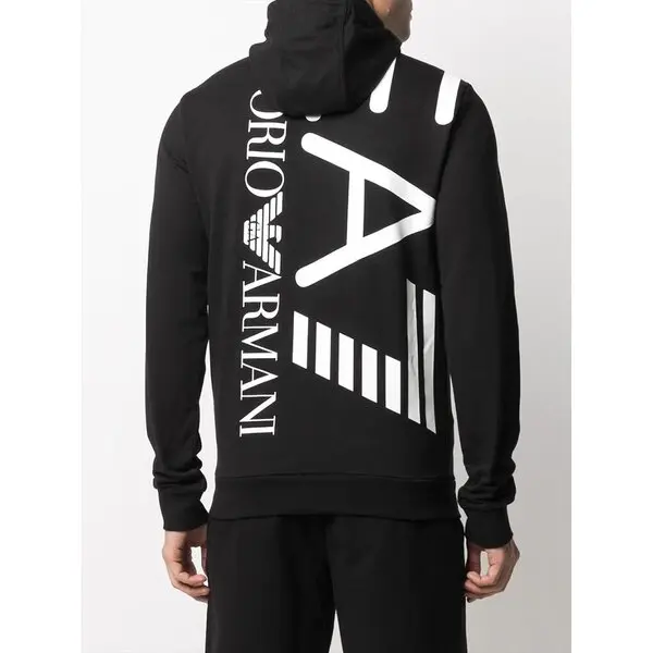 EA7 Printed Logo Hoodie