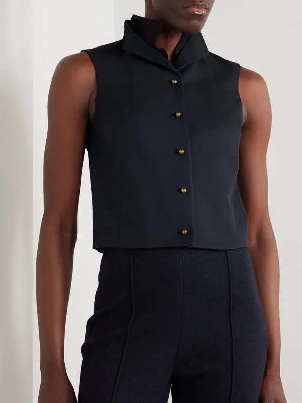 Loro Piana Sleeveless Vest - Navy Blue