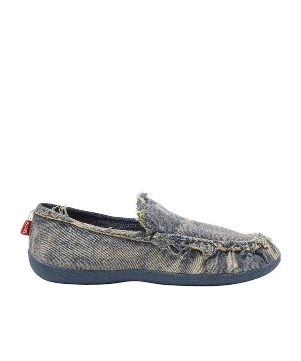 DIESEL® D-shock Moc Frayed Denim Loafers