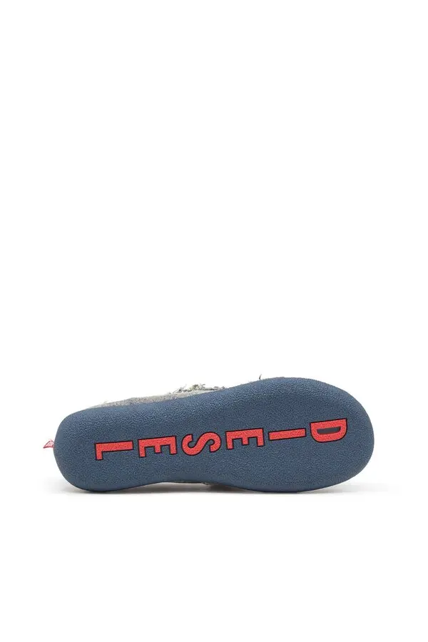 DIESEL® D-shock Moc Frayed Denim Loafers