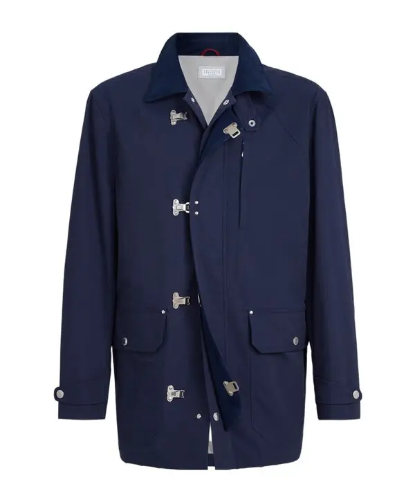 Brunello Cucinelli Hook Fastened Long Sleeved Jacket