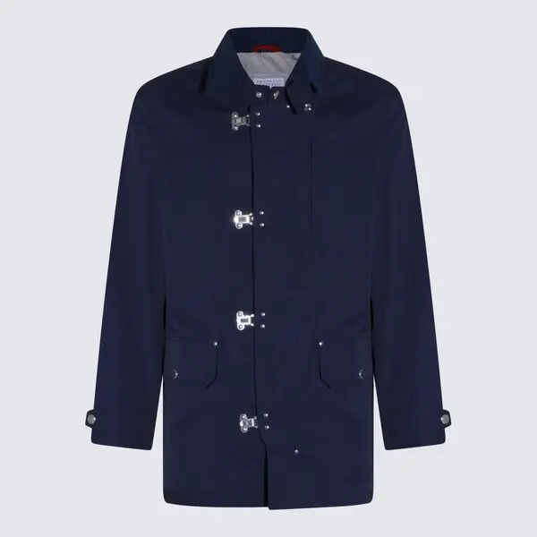 Brunello Cucinelli Hook Fastened Long Sleeved Jacket