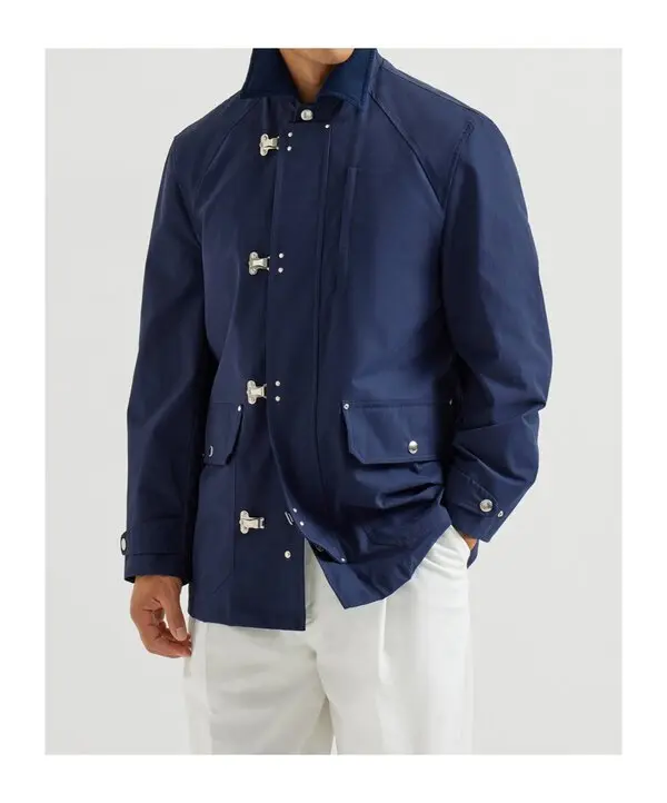 Brunello Cucinelli Hook Fastened Long Sleeved Jacket