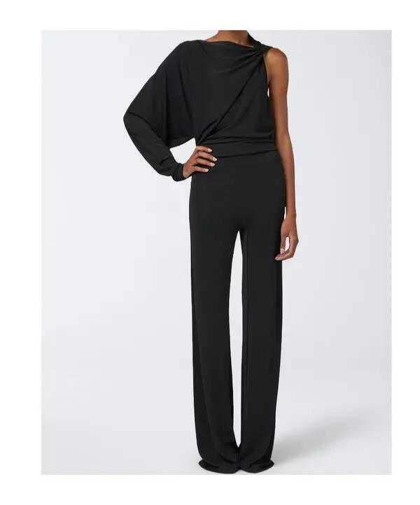 Andamane Serena Draped Asymmetrical Jumpsuit