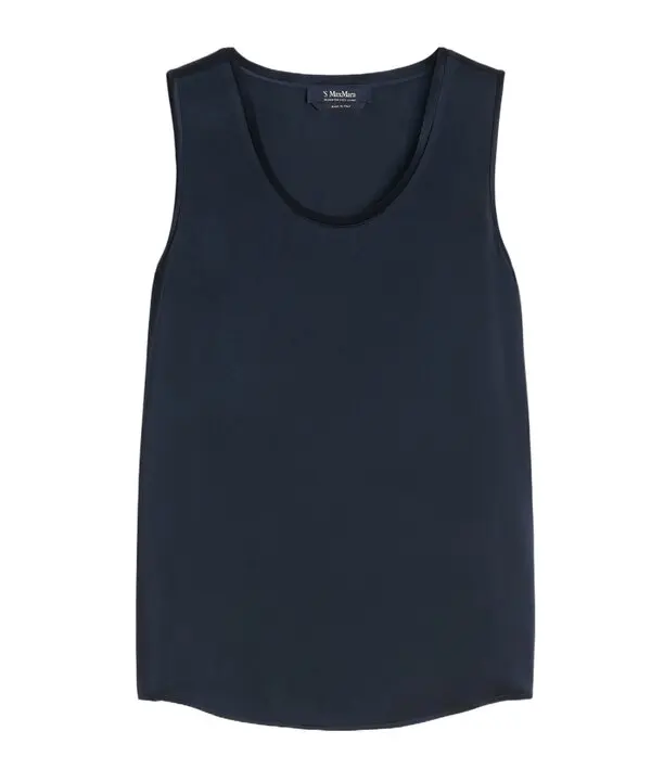 Max Mara Round Neck Sleeveless Blouse
