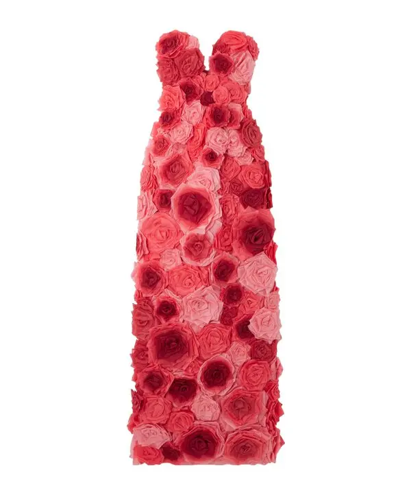 Erdem Embellished Off-the-shoulder Gown - Red
