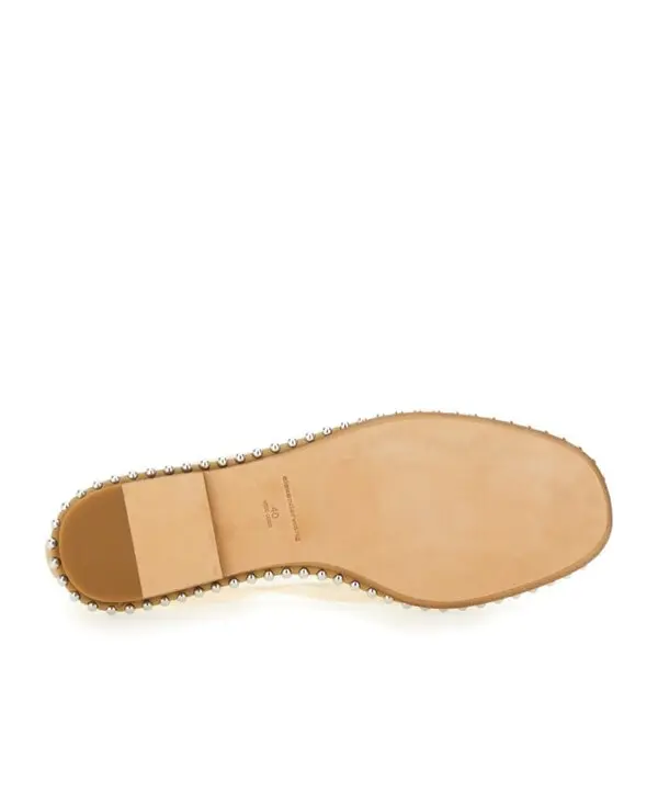 Alexander Wang Studded Mesh Ballet Flats - Nude
