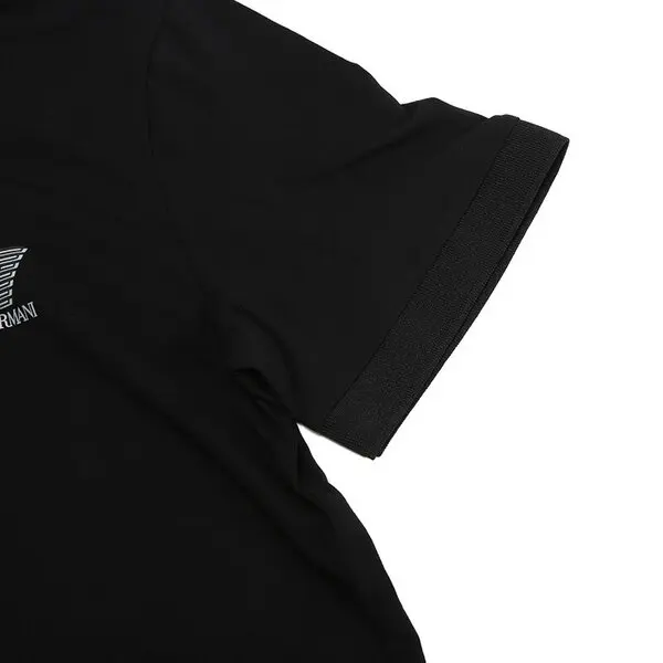 EA7 Logo Polo Shirt - Black