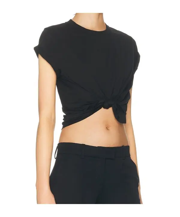 Givenchy Knot Detailed Cropped T-shirt