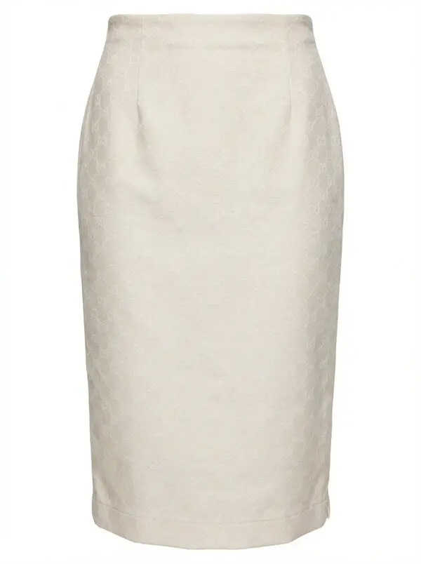 Gucci Gg Gabardine Skirt