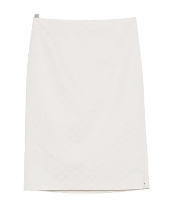 Gucci Gg Gabardine Skirt - Ivory