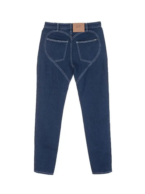 Burberry High-rise Skinny Jeans With Heart Motif