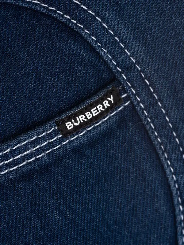 Burberry High-rise Skinny Jeans With Heart Motif