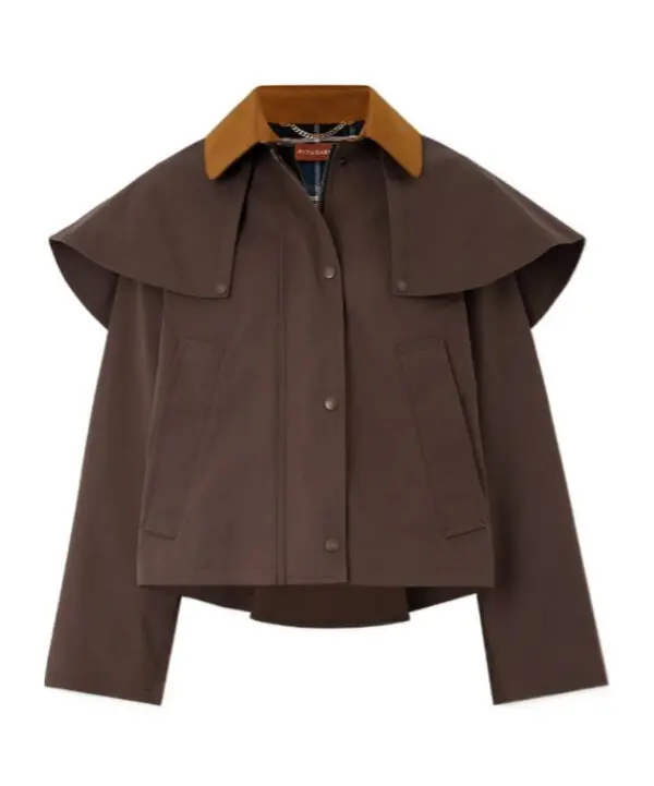 Altuzarra Suede Trimmed Cotton Canvas Jacket