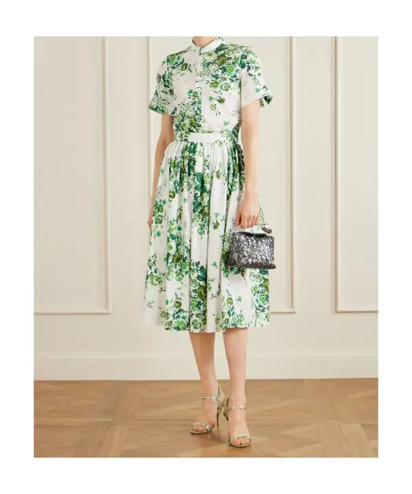 Erdem Sequined Clutch With Tulip Handle
