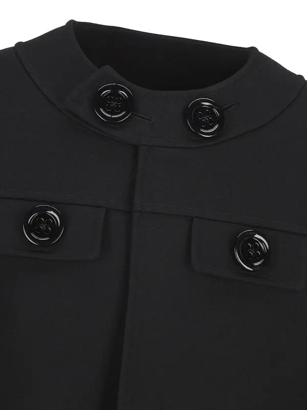 Celine Brompton Jacket In Gauffered Double Wool