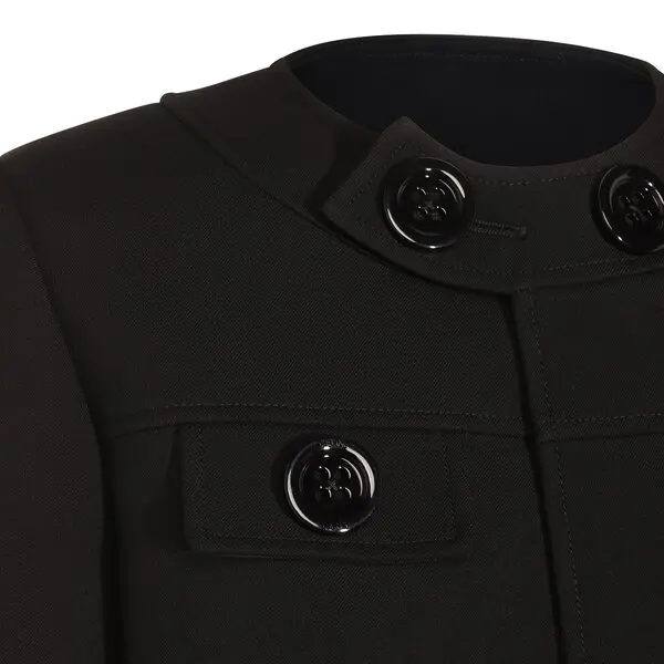 Celine Brompton Jacket In Gauffered Double Wool