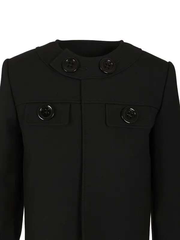 Celine Brompton Jacket In Gauffered Double Wool