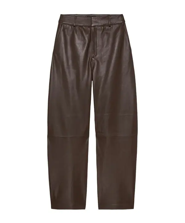 ARMA Charlotte Leather Trousers - Marrone