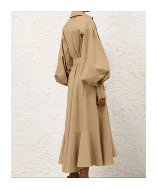 Zimmermann Rebellion Poplin Midi Dress