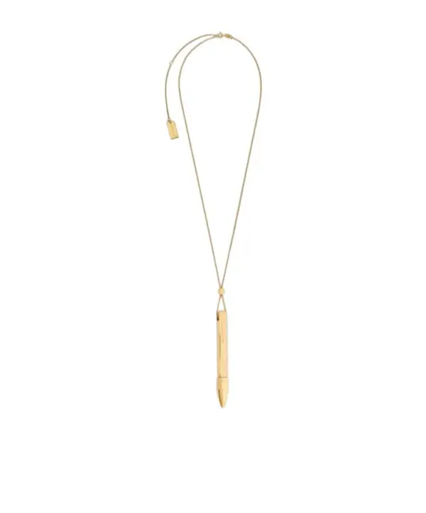LEMAIRE X Carl Auböck Pen Pendant Necklace - Yellow