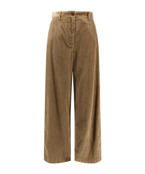 Miu Miu Wide-leg Corduroy Trousers - Brown
