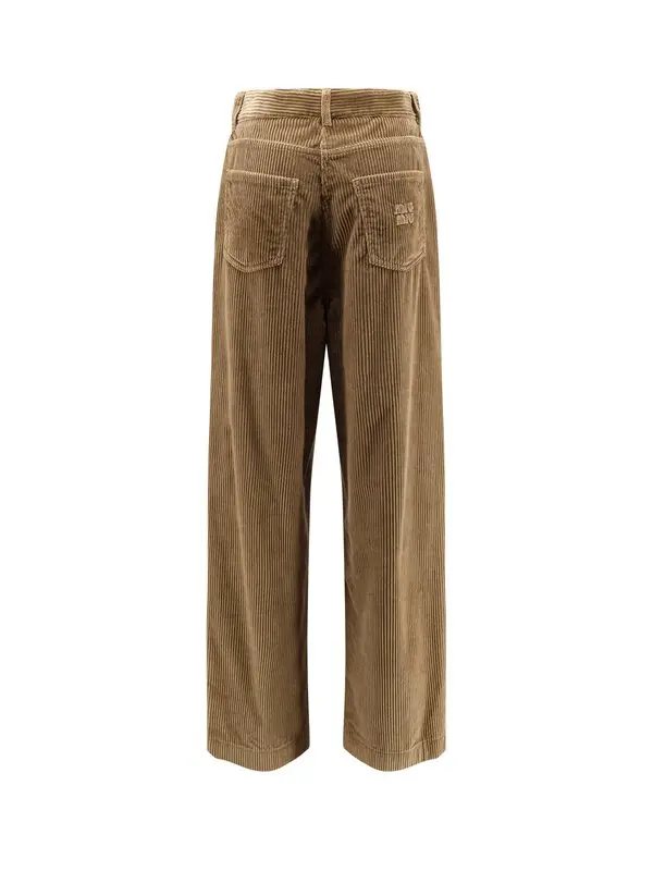 Miu Miu Wide-leg Corduroy Trousers - Brown
