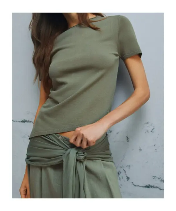 Marella Asymmetrical Drawstring Sweater
