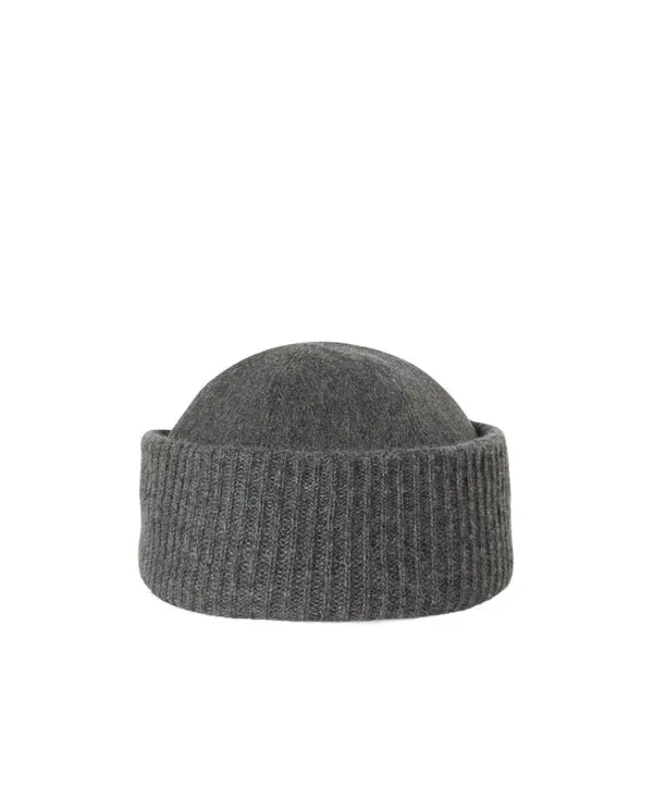 Loro Piana Cashmere Ribbed Hat - Black