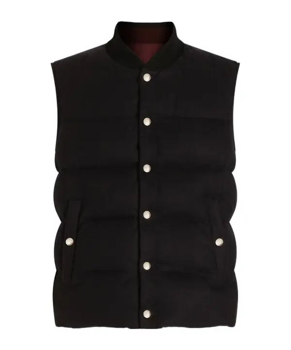 Dolce & Gabbana Quilted Reversible Puffer Gilet