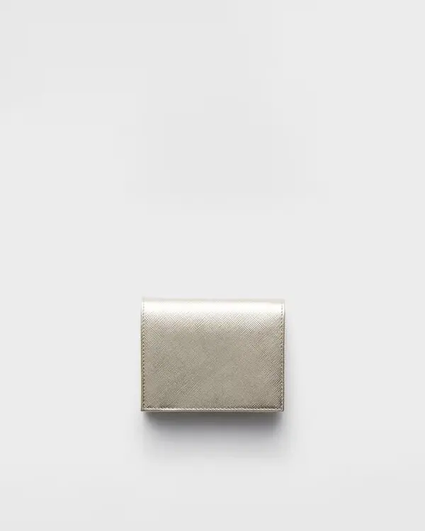 Prada Small Saffiano Leather Wallet - Pyrite