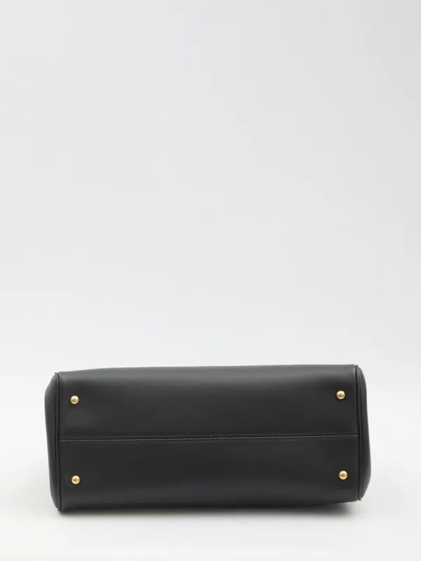 Dolce & Gabbana Medium Sicily Handbag With Logo Plaque - Black