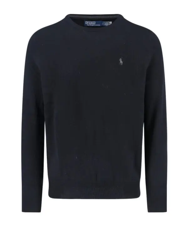 Polo Ralph Lauren Crew Neck Knit Sweater - Black