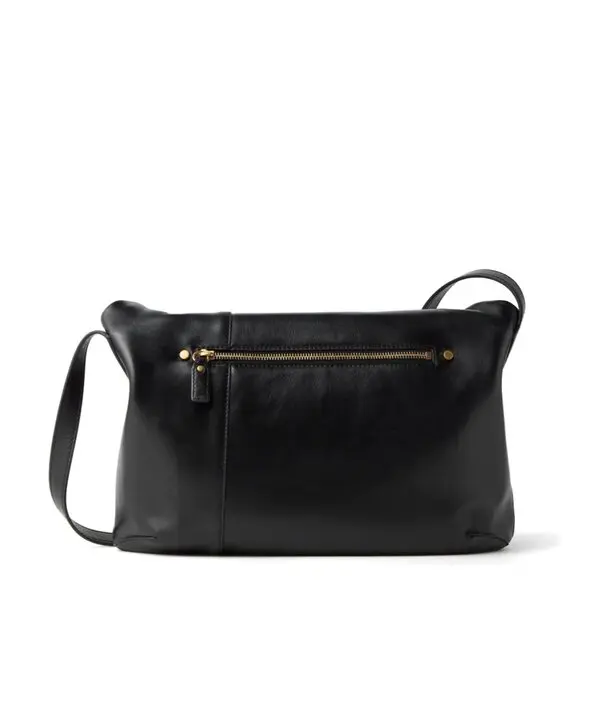 Versace Medusa Embossed Leather Shoulder Bag