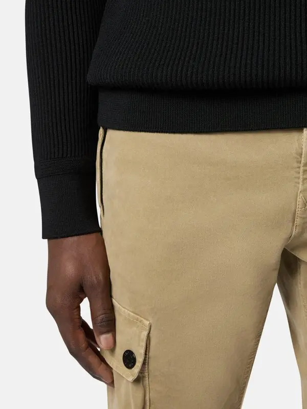 Stone Island Ribbed Turtleneck Jumper - Black