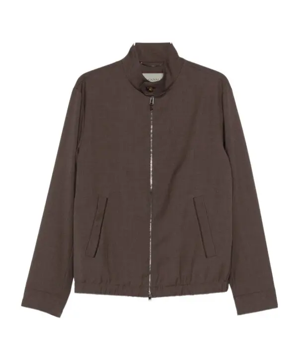 Canali Long Sleeve Zip-up Jacket