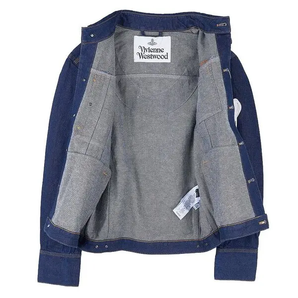 VIVIENNE WESTWOOD Logo Embroidered Denim Jacket
