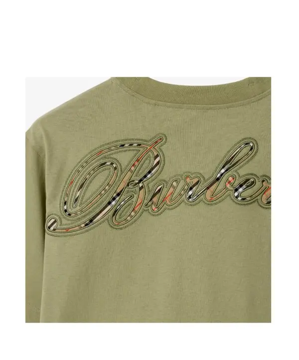 Burberry Logo Embroidered Crewneck T-shirt - Gladgren