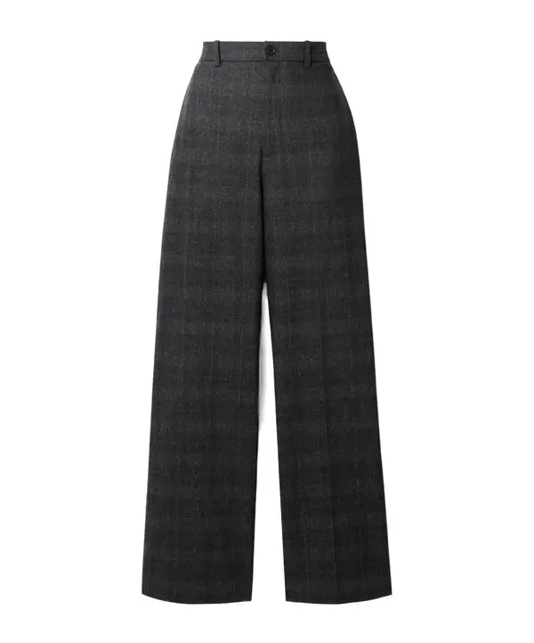 NILI LOTAN Johan Cotton-twill Wide-leg Pants - Black