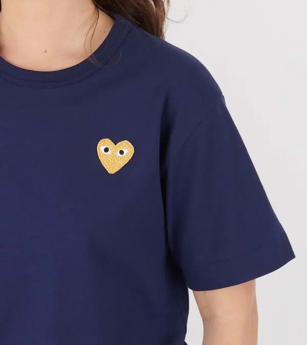 Play Comme Des Garcon Short Sleeve T-shirt - Blue