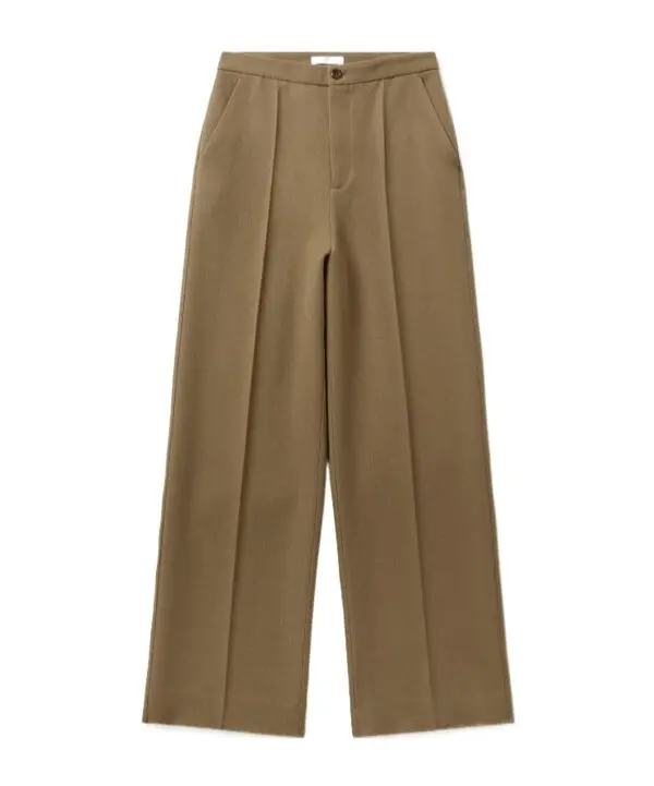 1989 STUDIO Wide-leg Tailored Trousers - Olive