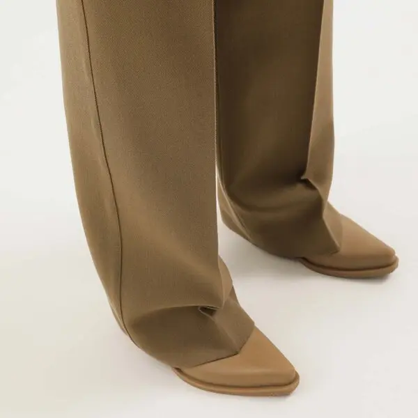 1989 STUDIO Wide-leg Tailored Trousers - Olive