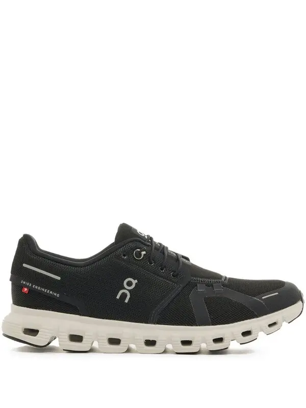 On Low Top Lace-up Sneakers - Black