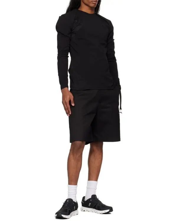 On Low Top Lace-up Sneakers - Black